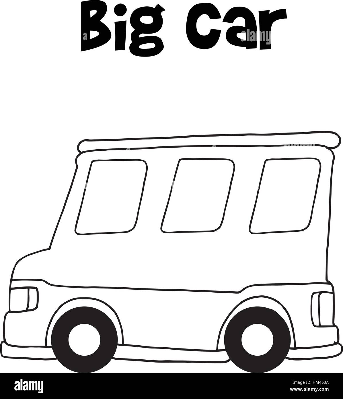 Big car of hand draw Stock Vector Image & Art - Alamy