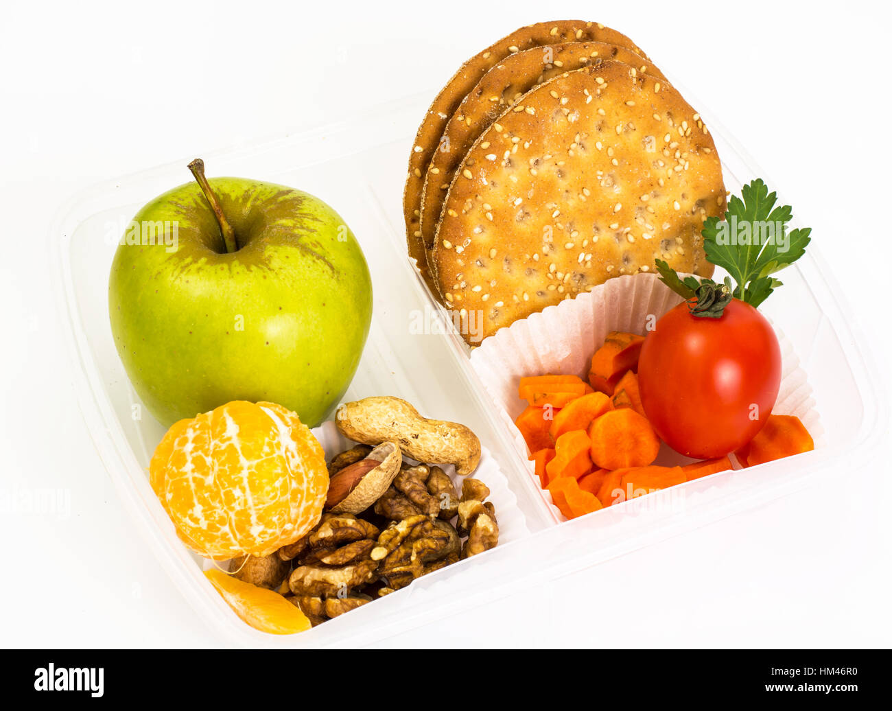 Set healthy dietary food in plastic box Stock Photo - Alamy