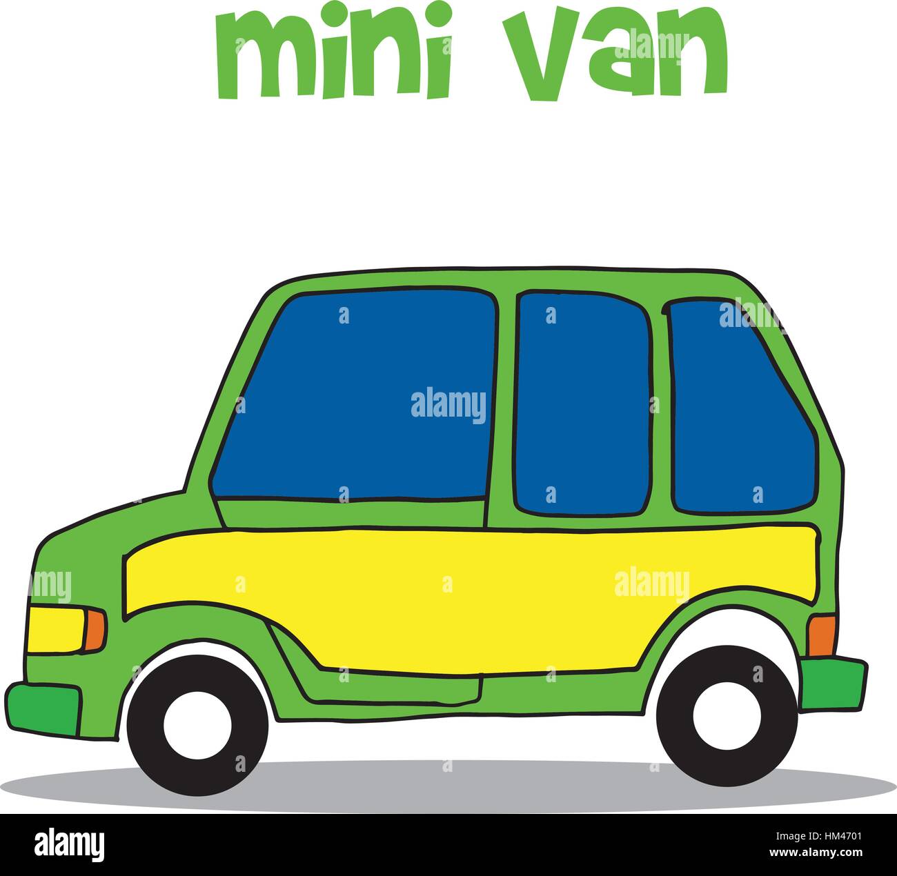 Transportation of mini van vector Stock Vector Image & Art - Alamy