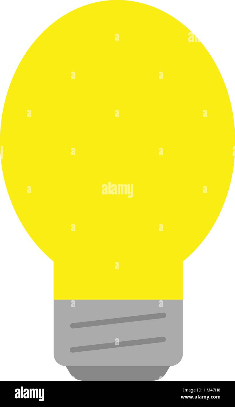 Vector yellow glowing light bulb Stock Vector Image & Art - Alamy