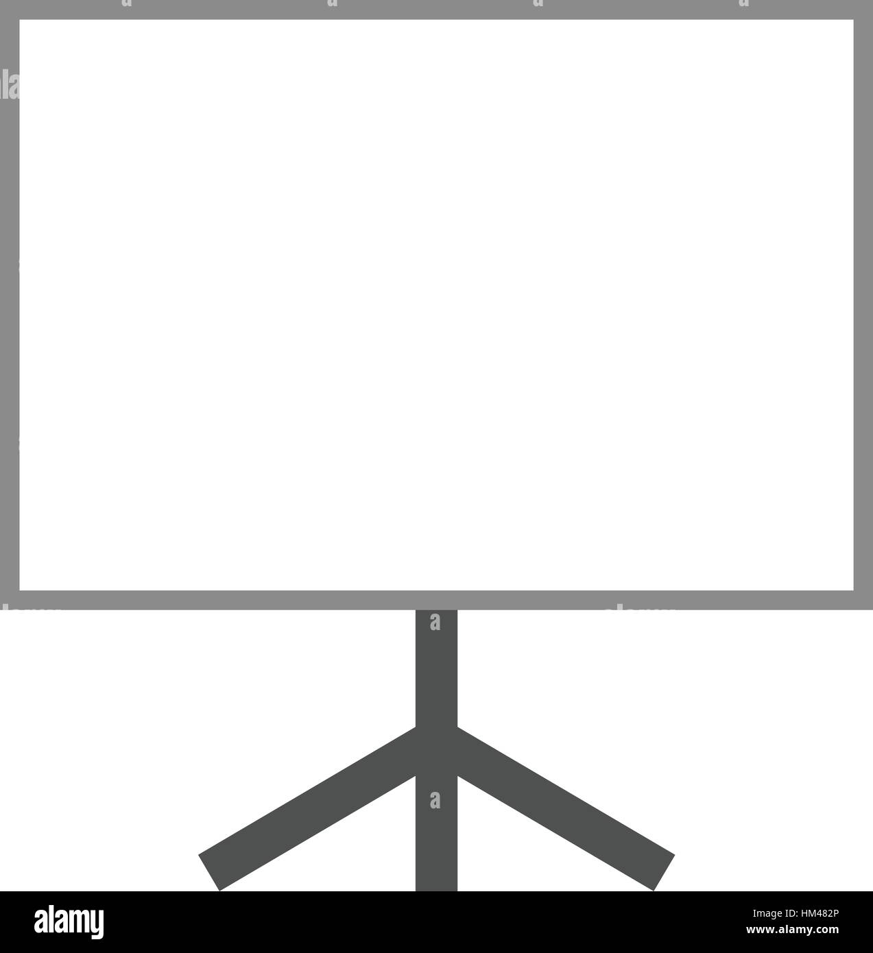 Vector white board with stand Stock Vector Image & Art - Alamy