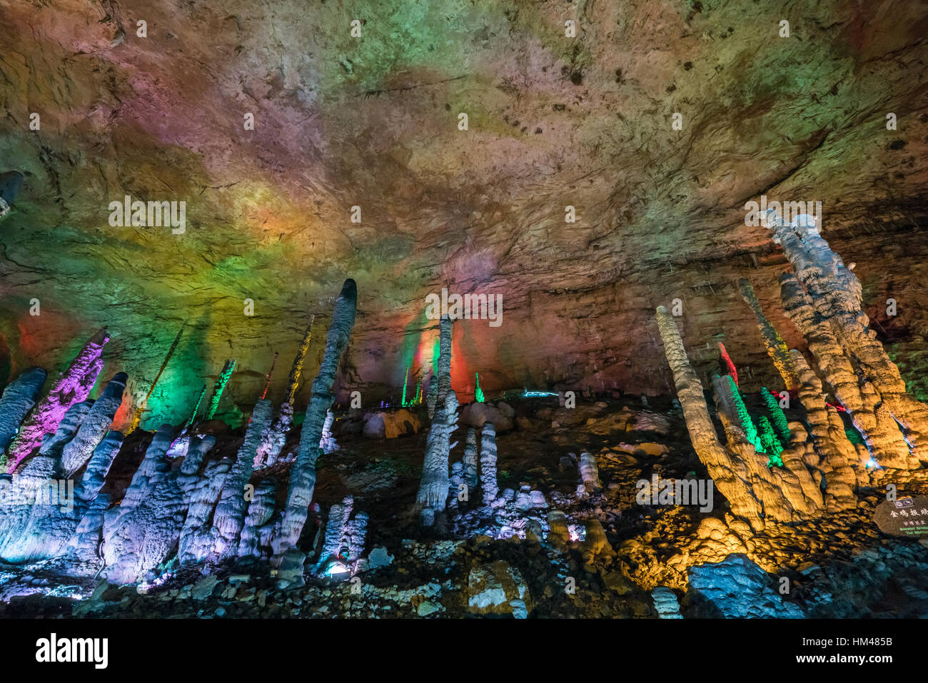 The cave landscape of karst landform Stock Photo - Alamy