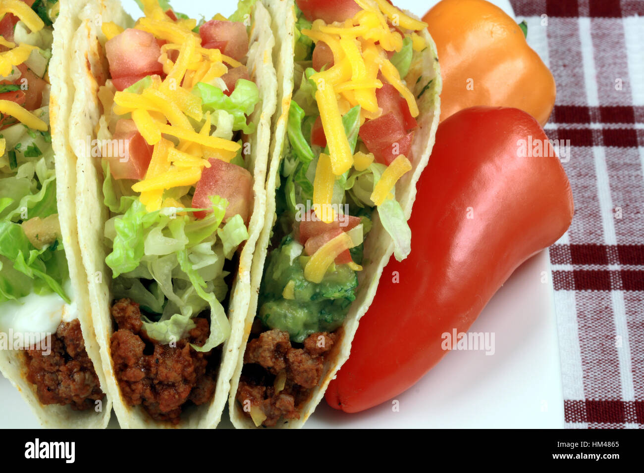 Delicious mexican tacos perfect appetizer meal or delicious snack Stock ...