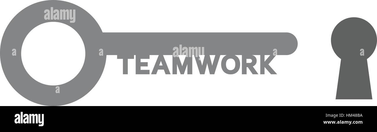 Vector grey teamwork key and keyhole Stock Vector Image & Art - Alamy