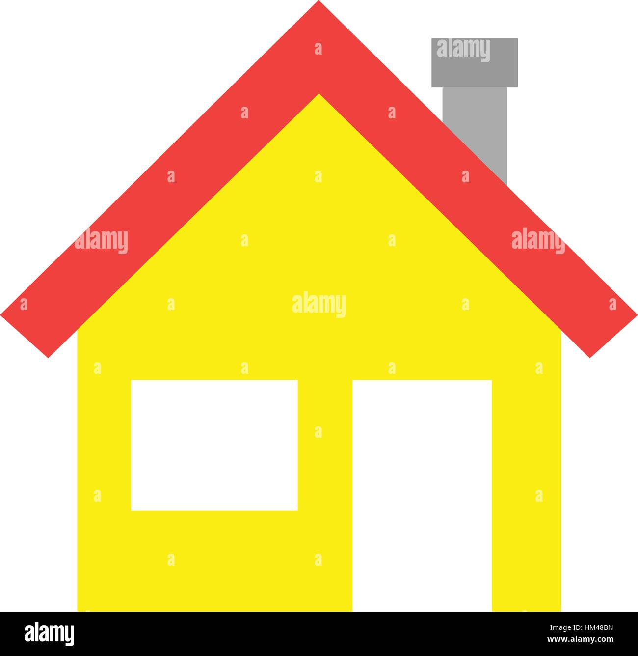 Flat roofed home Stock Vector Images - Alamy