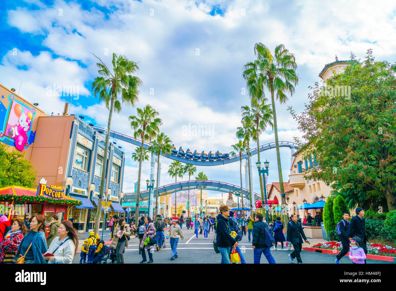 OSAKA, JAPAN - December 1, 2015: Universal Studios Japan (USJ ...
