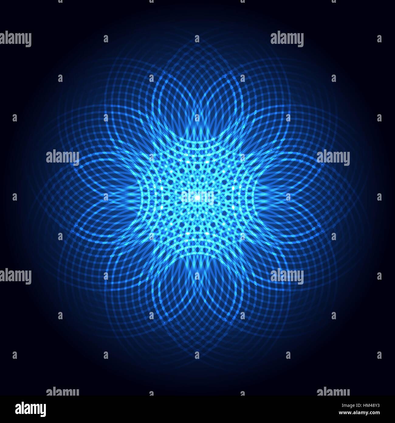 Laser beam circle abstract Stock Vector Images - Alamy