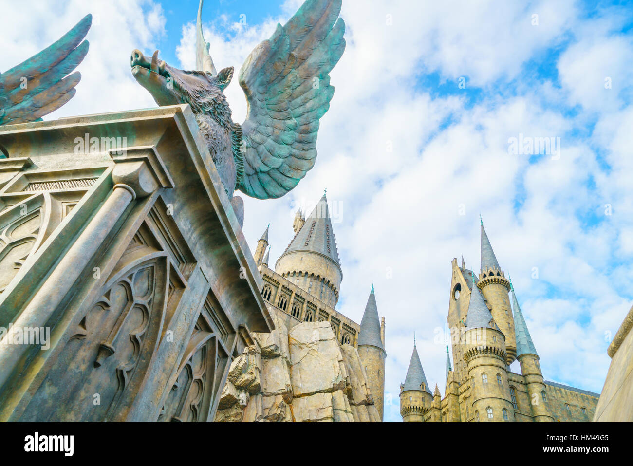 OSAKA, JAPAN - December 1, 2015: Universal Studios Japan (USJ ...