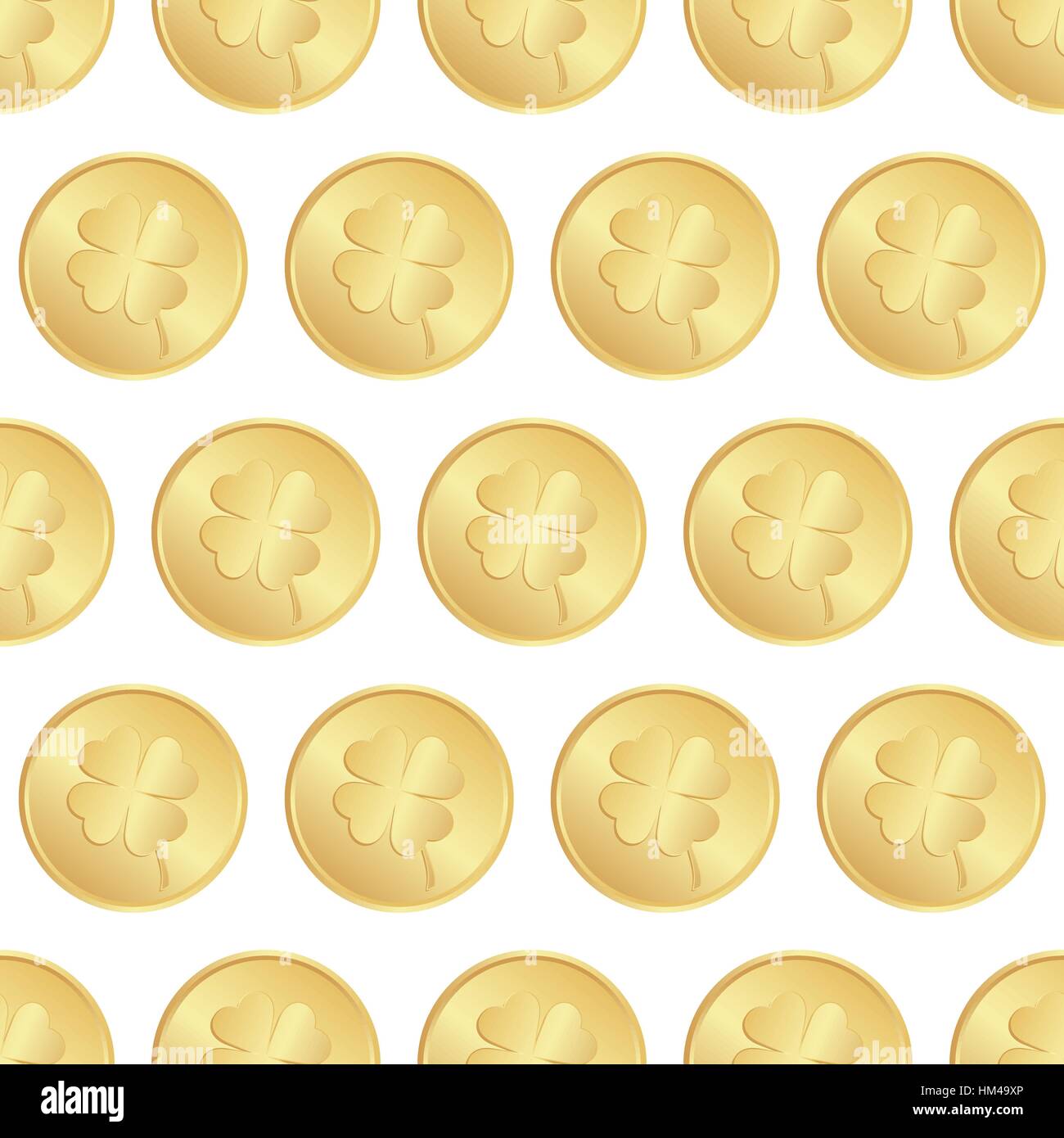 seamless of gold coins Stock Vector Image & Art - Alamy