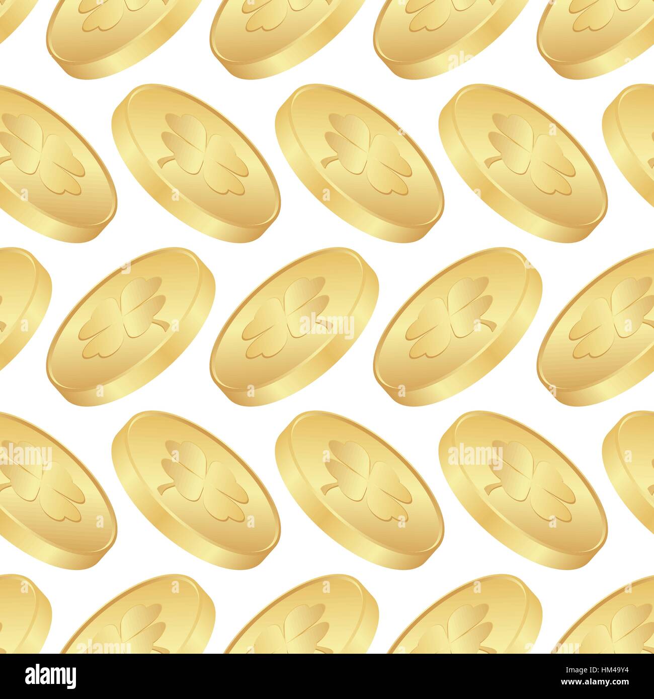 seamless of gold coins Stock Vector Image & Art - Alamy