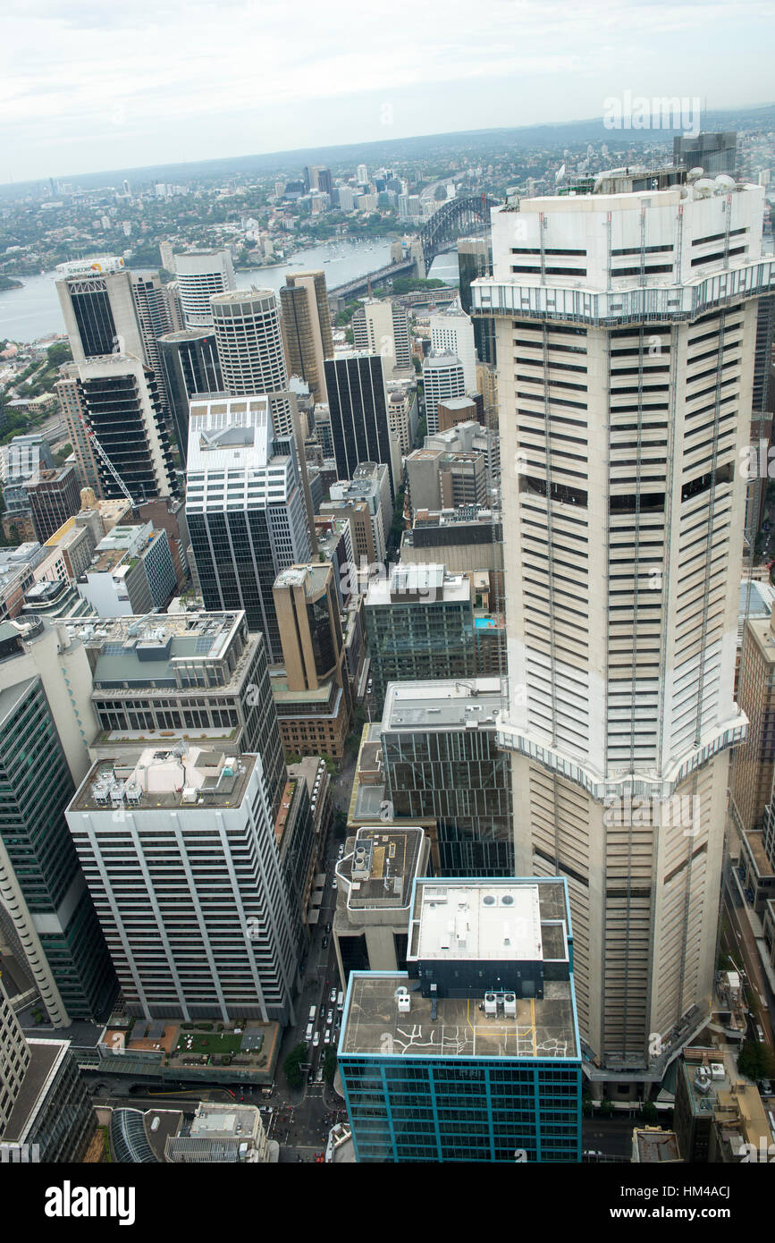 Centrepoint tower sydney aerial hi-res stock photography and images - Alamy