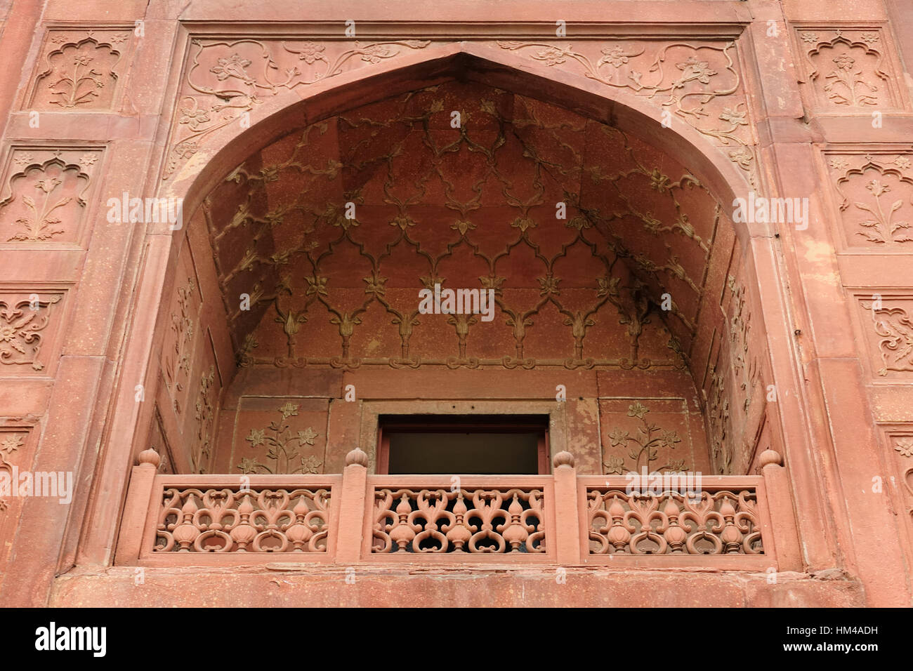 Red Fort in Agra, India. Typical Indian architecture Stock Photo - Alamy