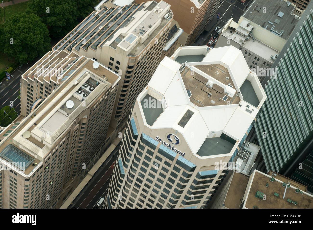 Centrepoint tower sydney aerial hi-res stock photography and images - Alamy