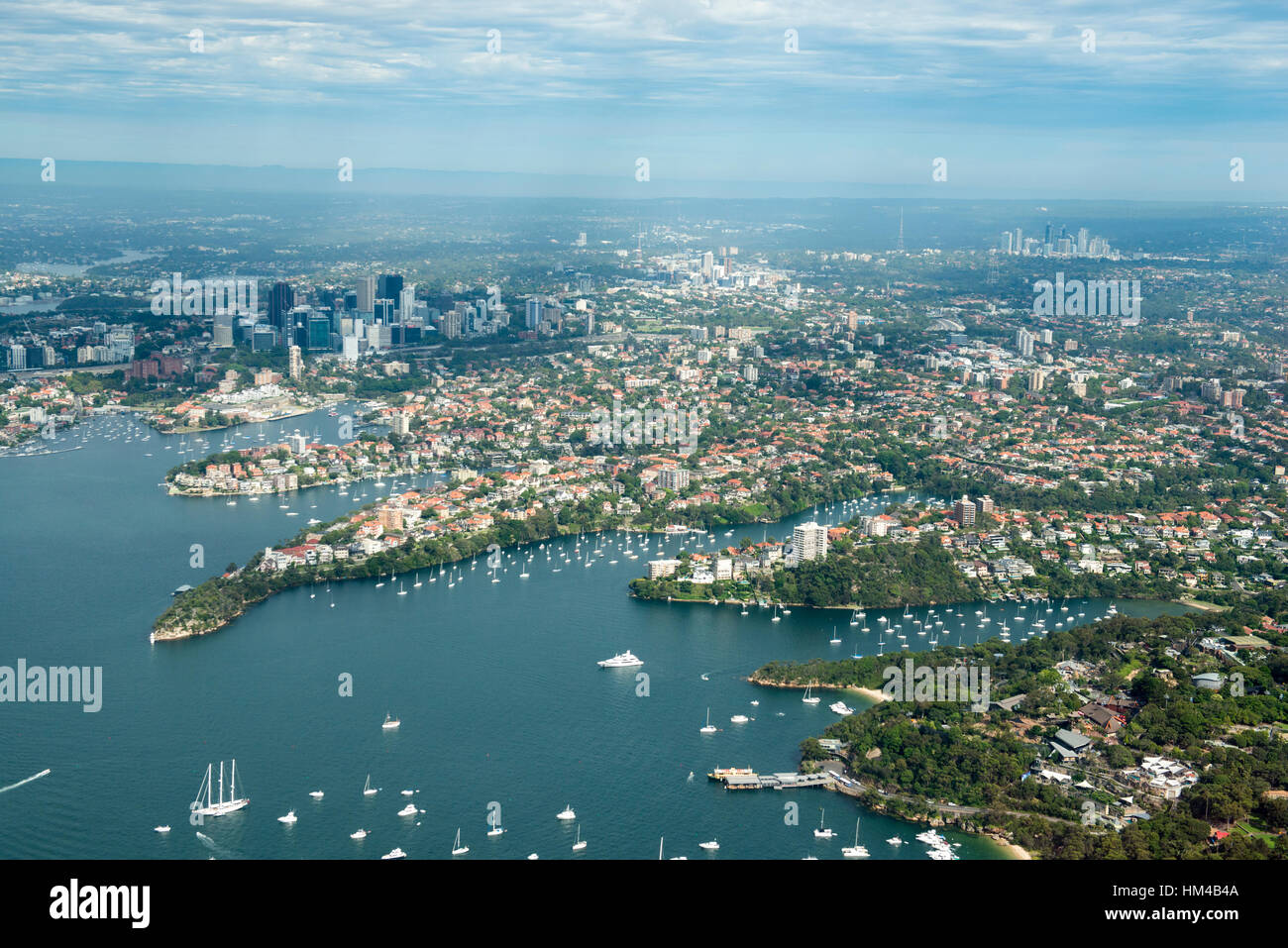 Northern Sydney from the air, New South Wales Australia Stock Photo - Alamy