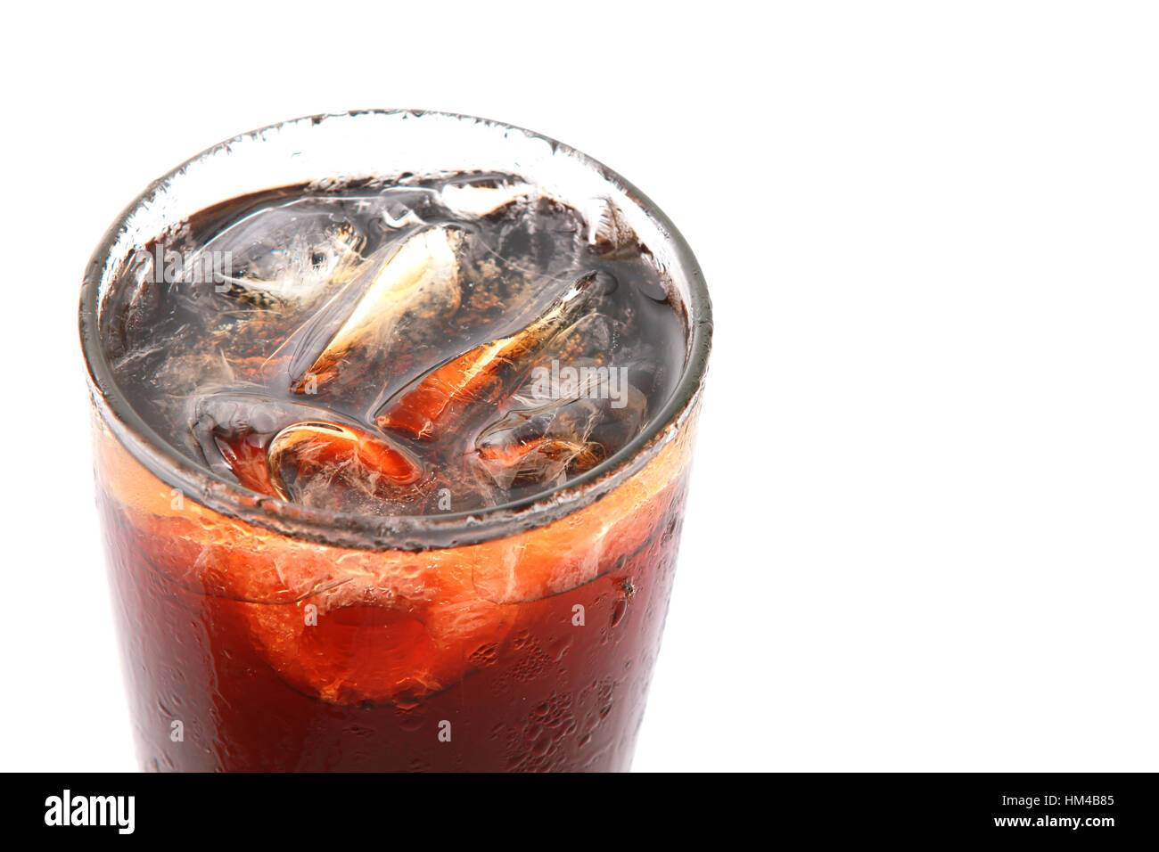 Glass with cola Stock Photo - Alamy
