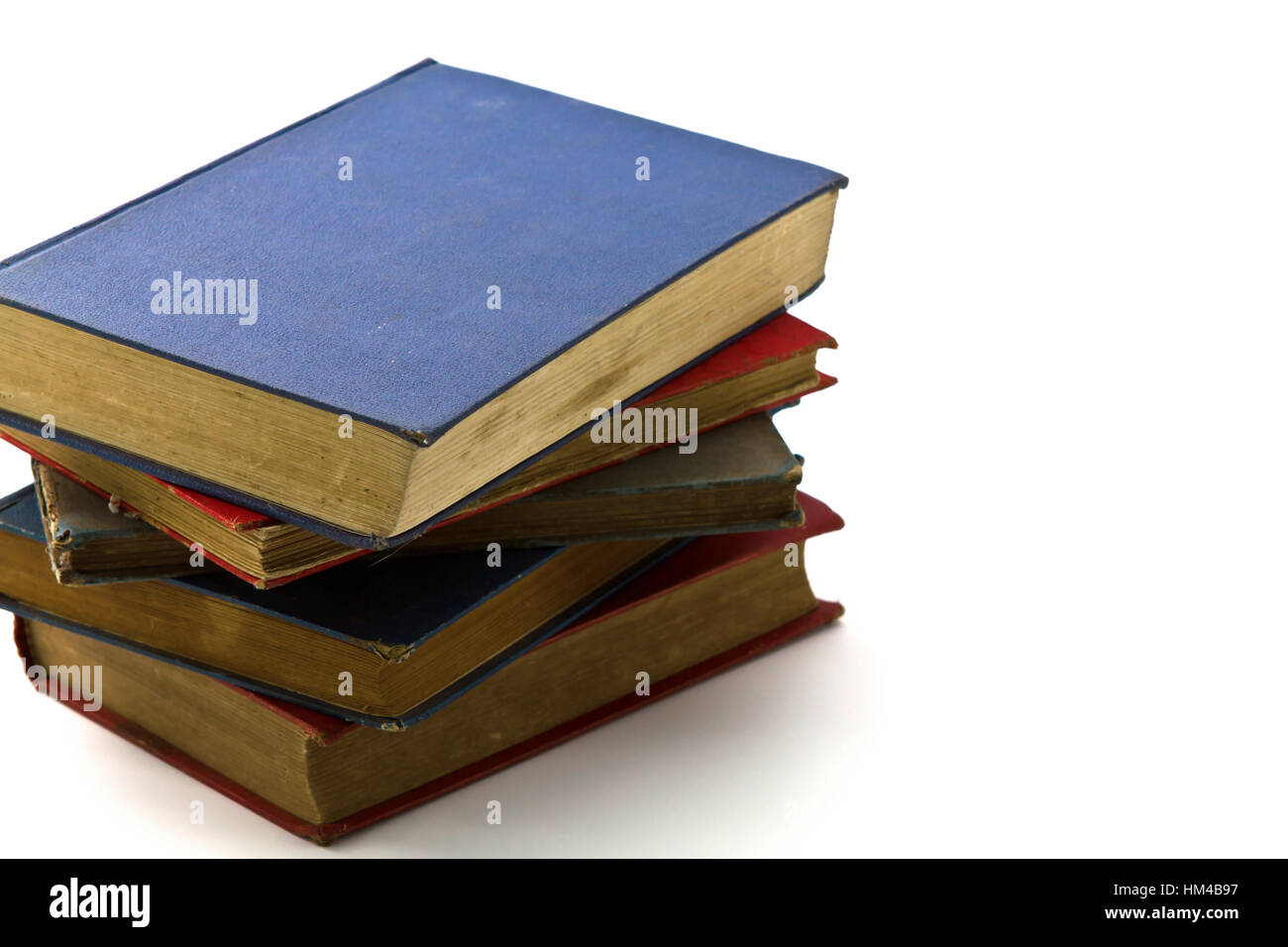 Stack of old antique books Isolated on white background Stock Photo - Alamy