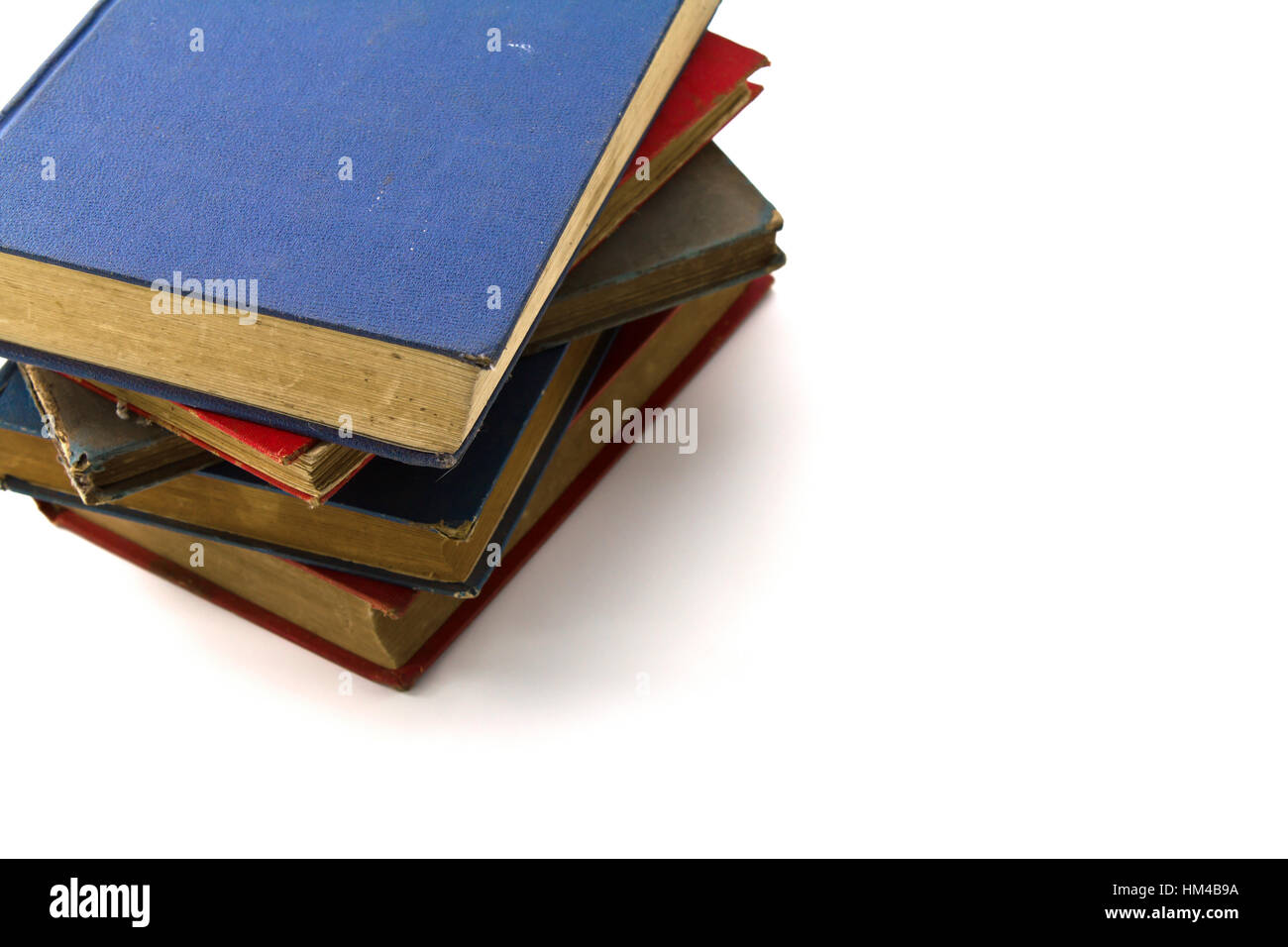 Stack of old antique books Isolated on white background Stock Photo - Alamy