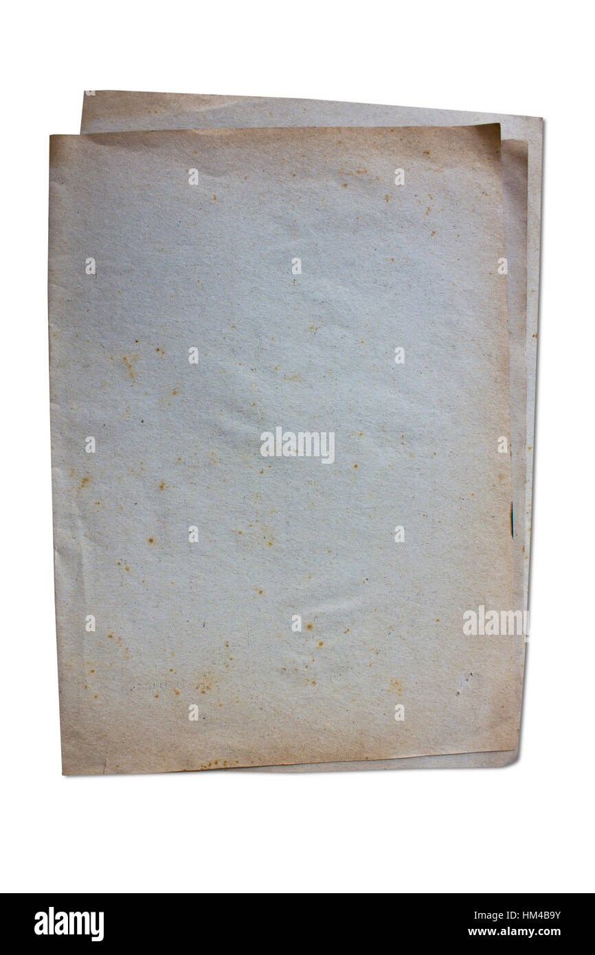 Grunge vintage old blank paper Stock Photo - Alamy