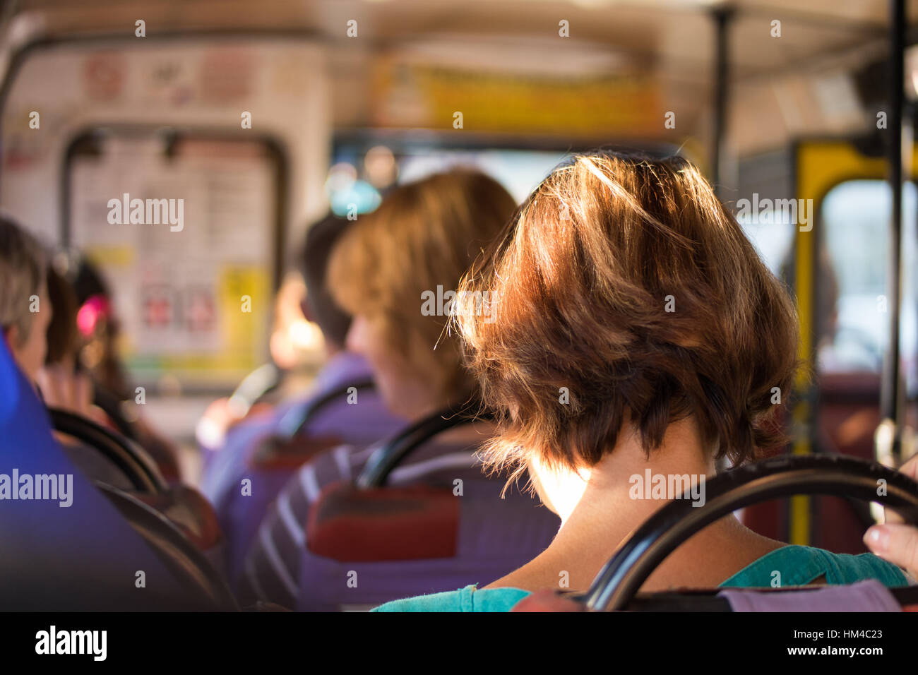 Passengers sit on bus hi-res stock photography and images - Alamy