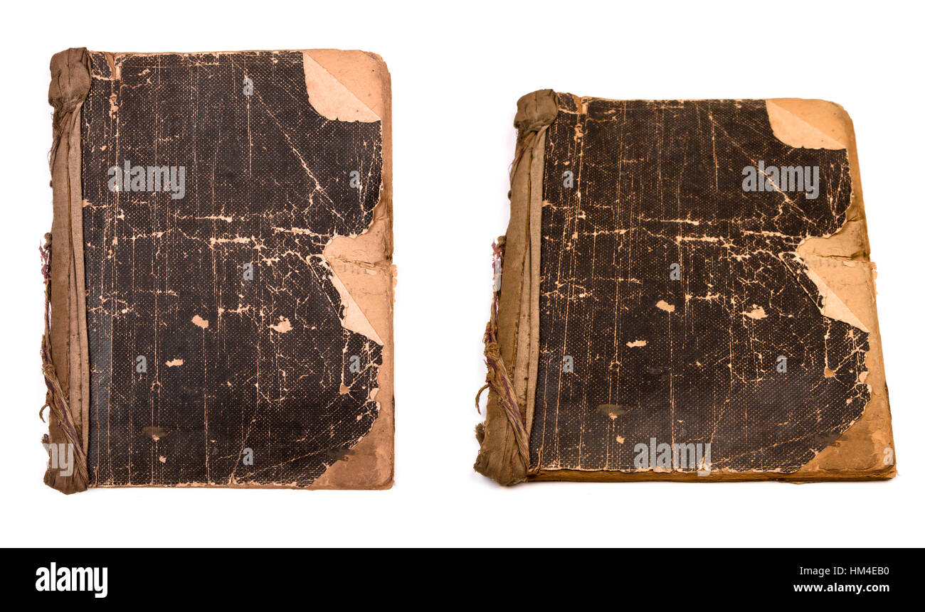 Collection of old books isolated on white Stock Photo - Alamy