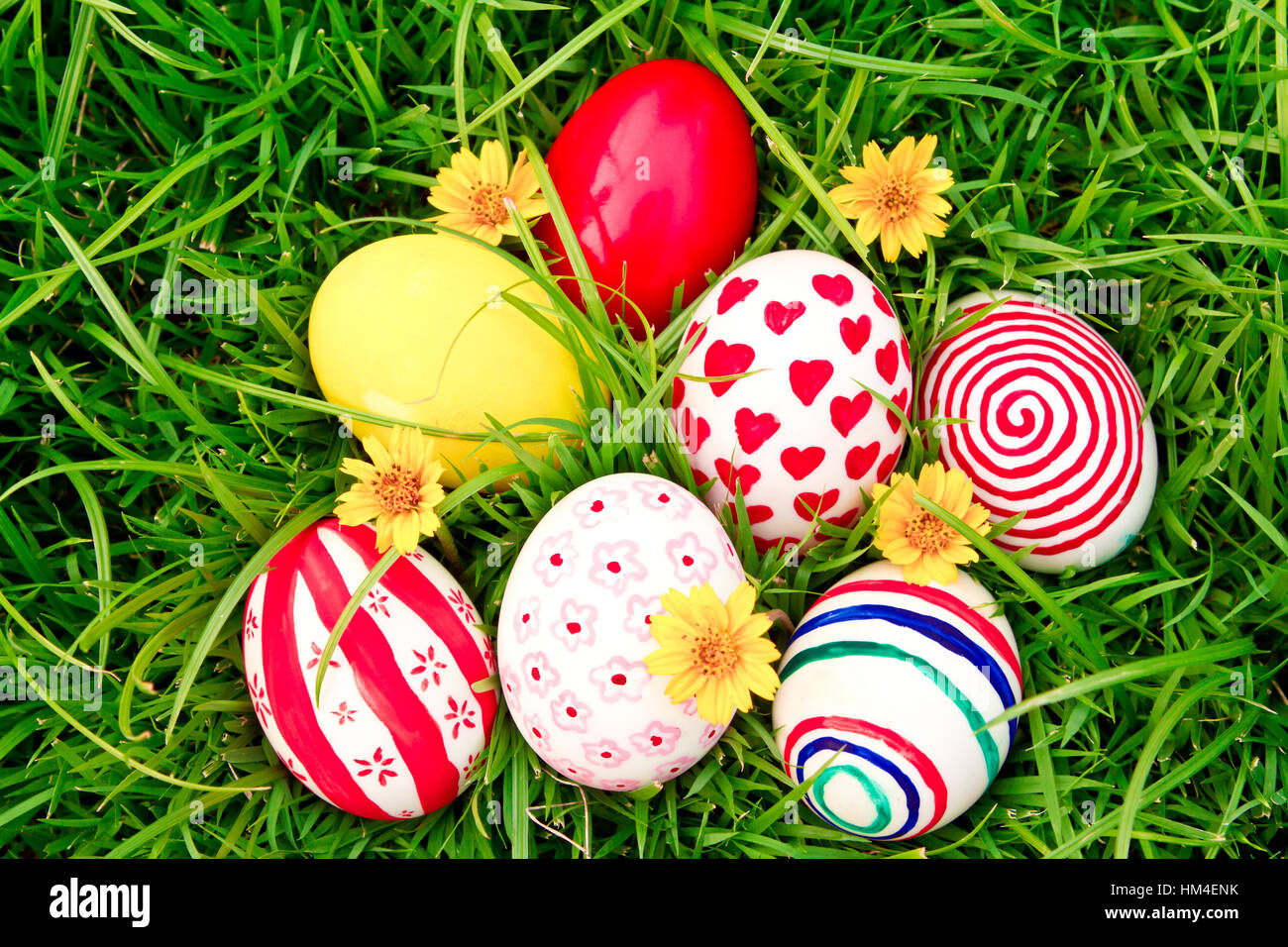 Easter Eggs on Fresh Green Grass Stock Photo - Alamy Easter Eggs on Fresh Green Grass Stock Photo - Alamy
