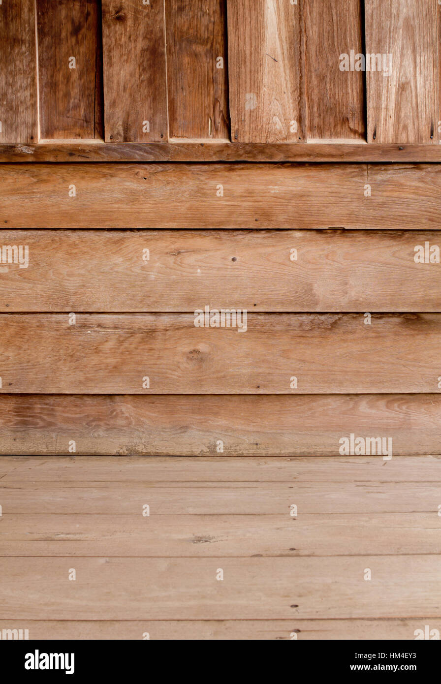 Dimensional Room with a Wood Paneled Wall and Wood Floor Stock Photo ...