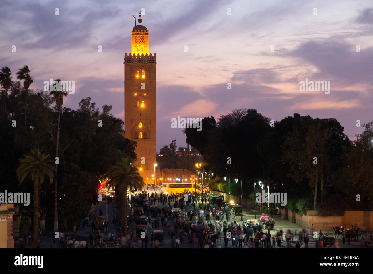 Marrakech street view hi-res stock photography and images - Alamy