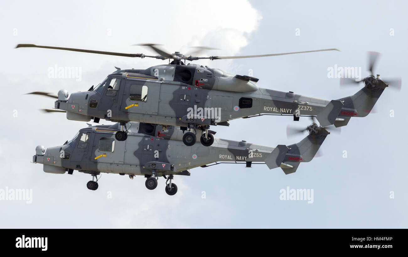 BERLIN - JUN 2, 2016: AgustaWestland AW159 Wildcats (improved Super ...