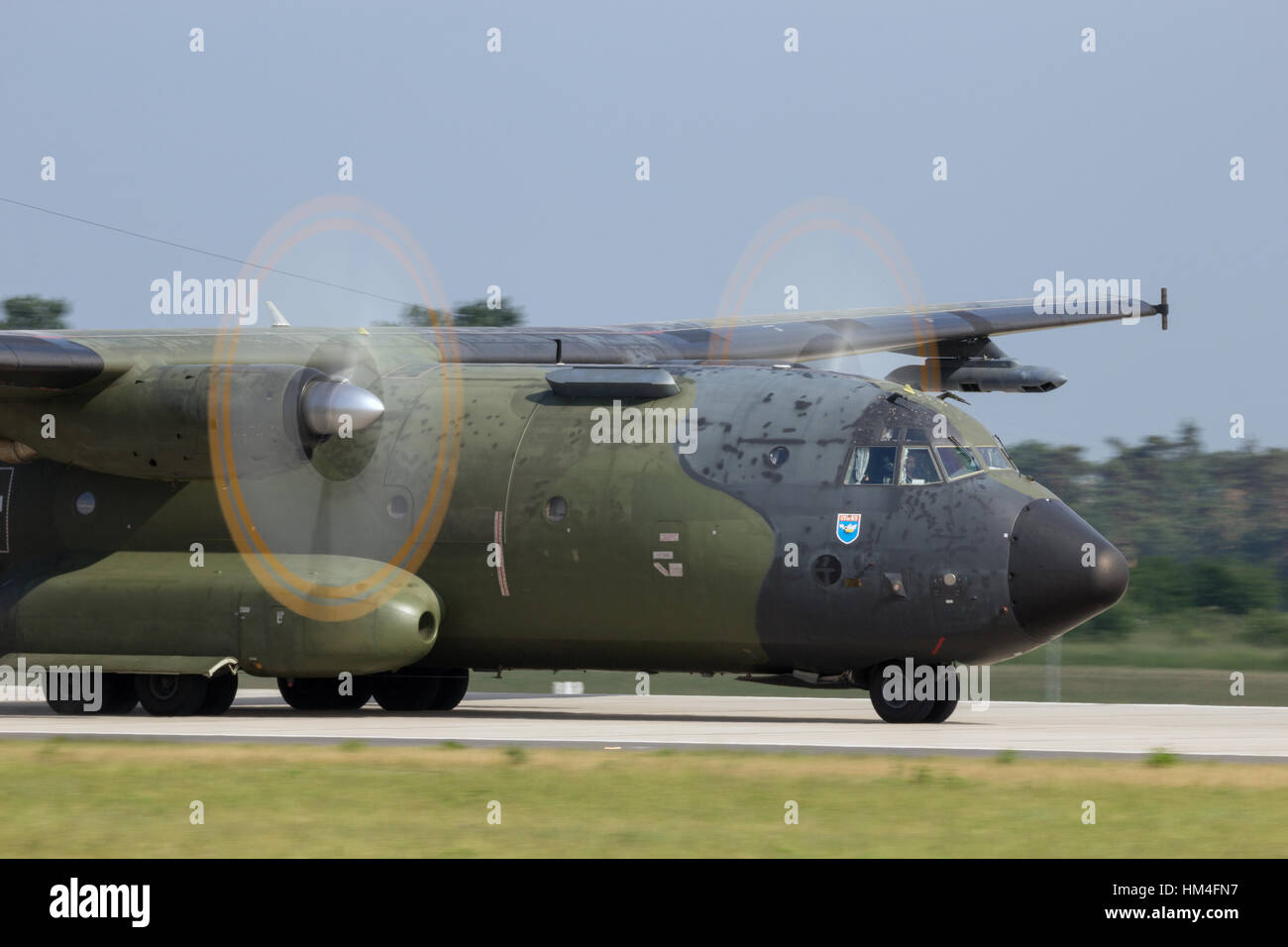 BERLIN - JUN 2, 2016: German Air Force C-160 Transall transport plane ...