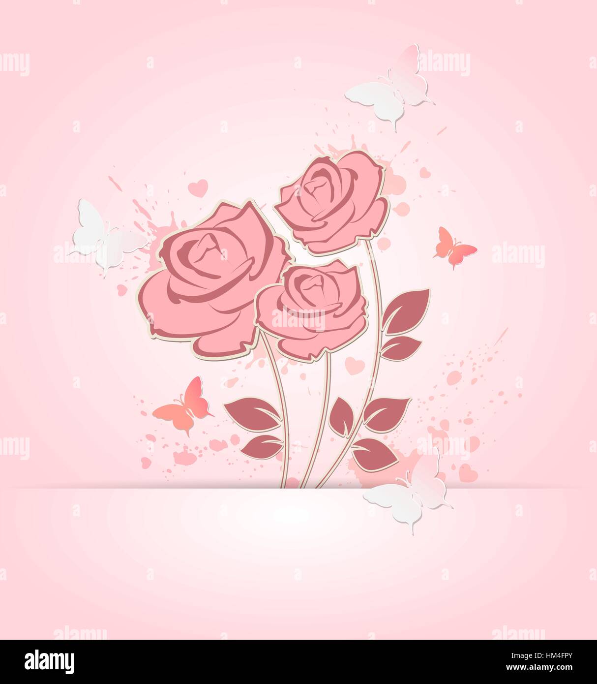 Nature floral roses Stock Vector Images - Alamy