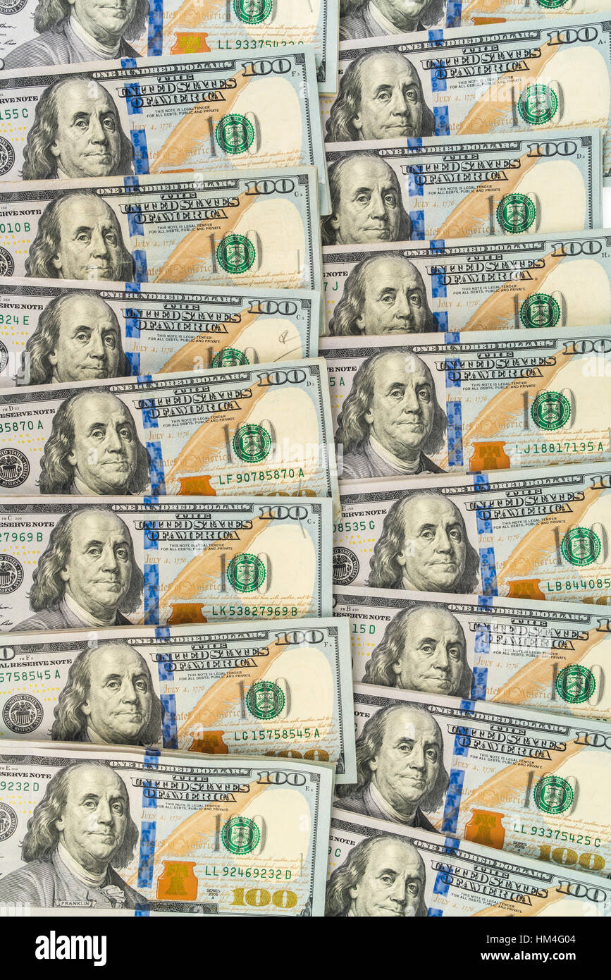 One hundred dollars background Stock Photo - Alamy
