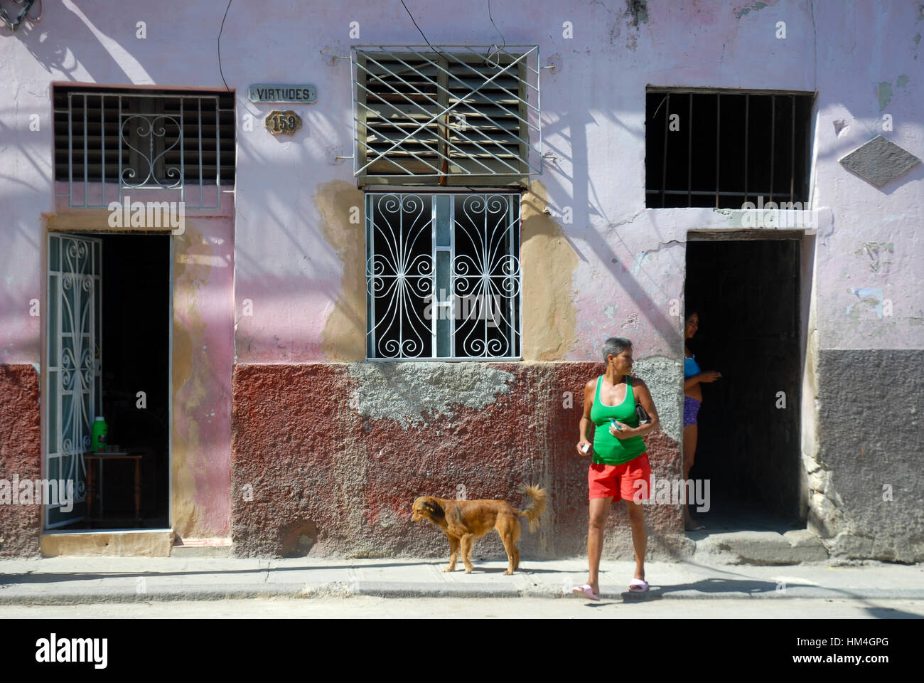 Lady in Street, Havana, Cuba Stock Photo - Alamy