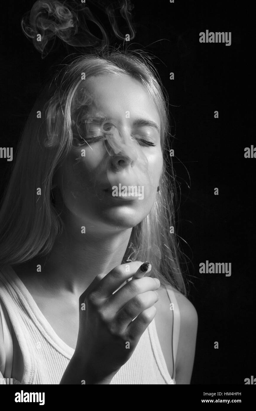 Hashish smoker Black and White Stock Photos & Images - Alamy