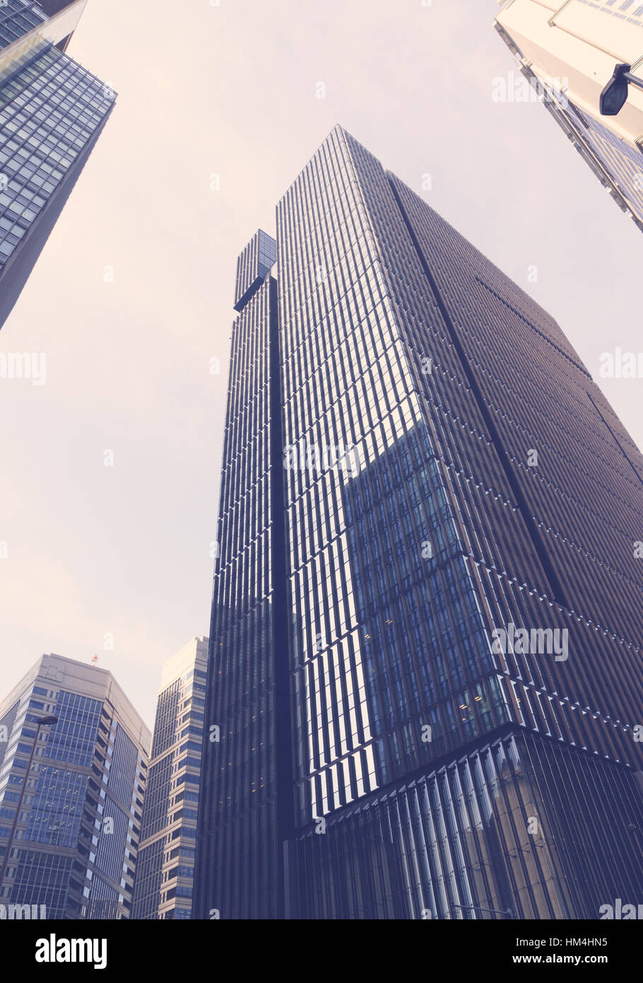 Tokyo, Japan cityscape ( Filtered image processed vintage effect Stock ...