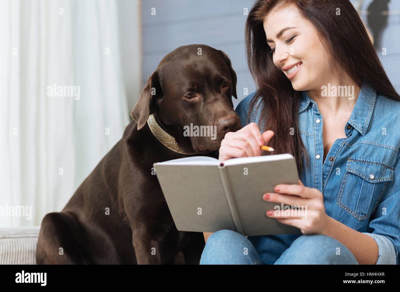 Adult laughing pet hi-res stock photography and images - Alamy