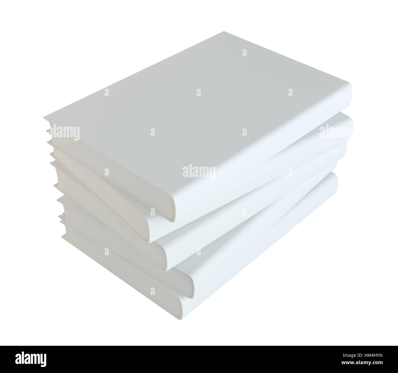 Stack of Books on white background Stock Photo - Alamy