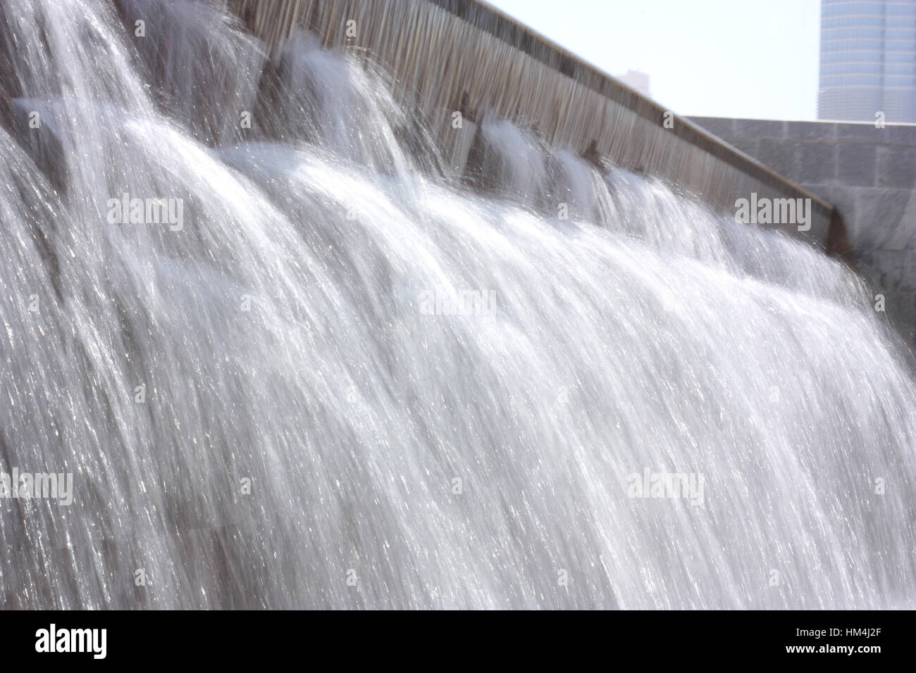 Symmetry water cascade in park Stock Photo - Alamy
