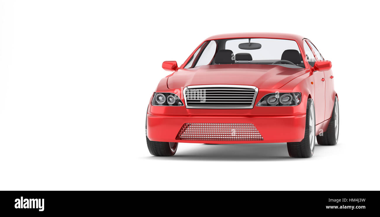 Brandless Generic Red Car Stock Photo - Alamy