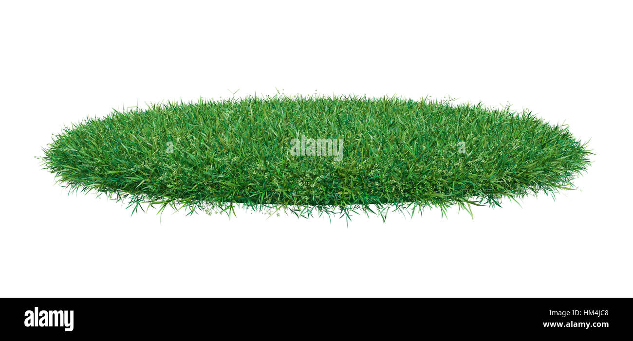 Green grass arena, isolated Stock Photo - Alamy