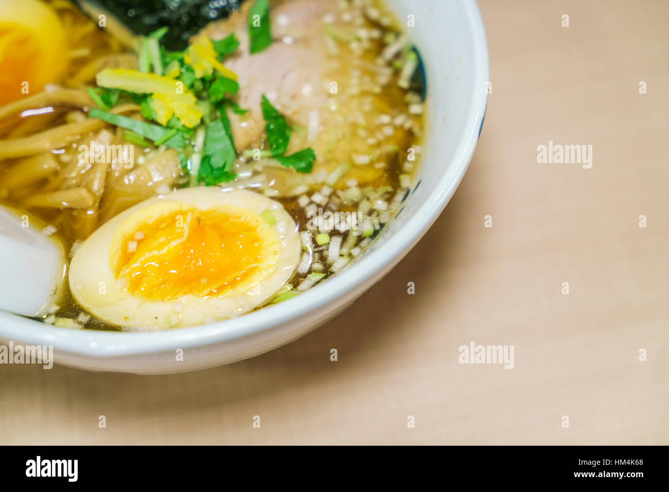 Japanese ramen noodle on table Stock Photo - Alamy