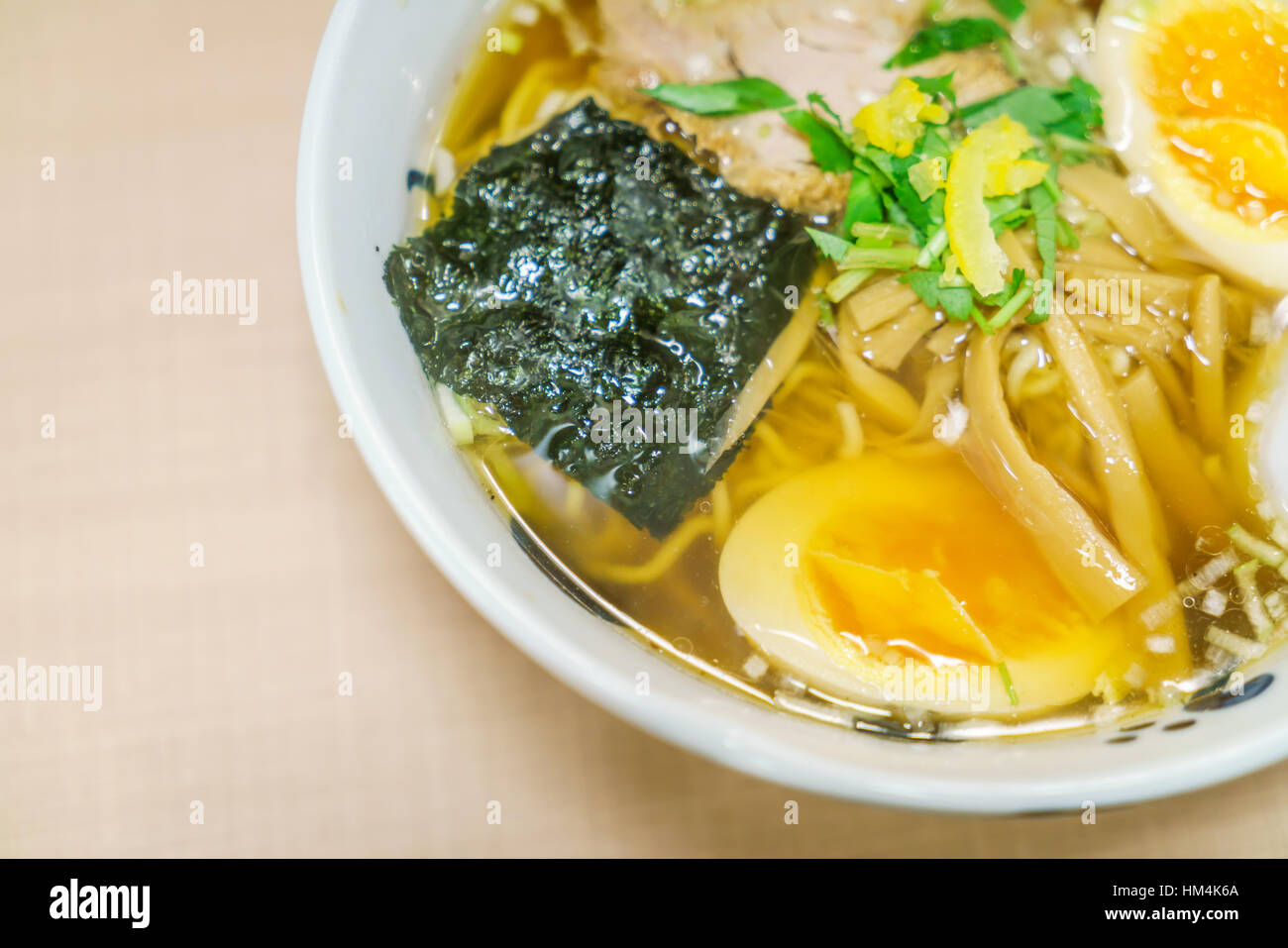 Japanese ramen noodle on table Stock Photo - Alamy