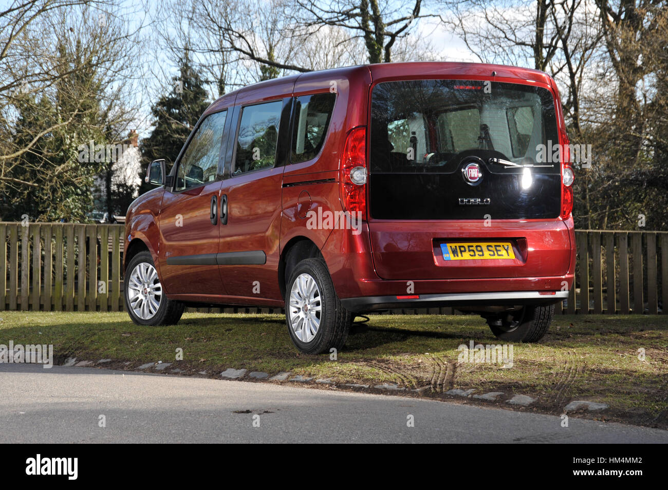 2010 Fiat Doblo compact Italian MPV Stock Photo - Alamy