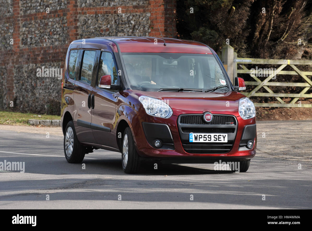 2010 Fiat Doblo compact Italian MPV Stock Photo - Alamy