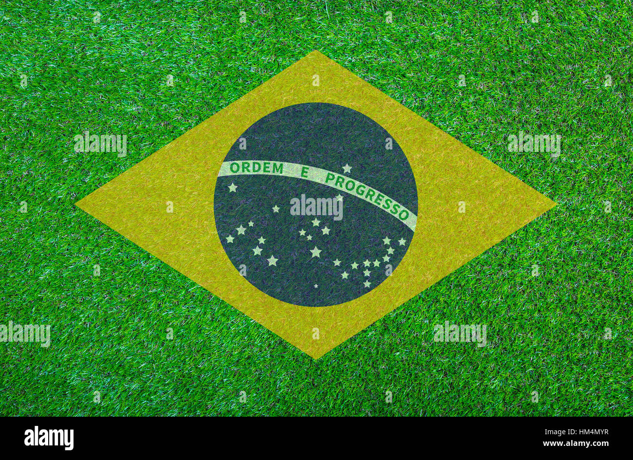Brazil grass of Soccer championship 2014 Stock Photo - Alamy