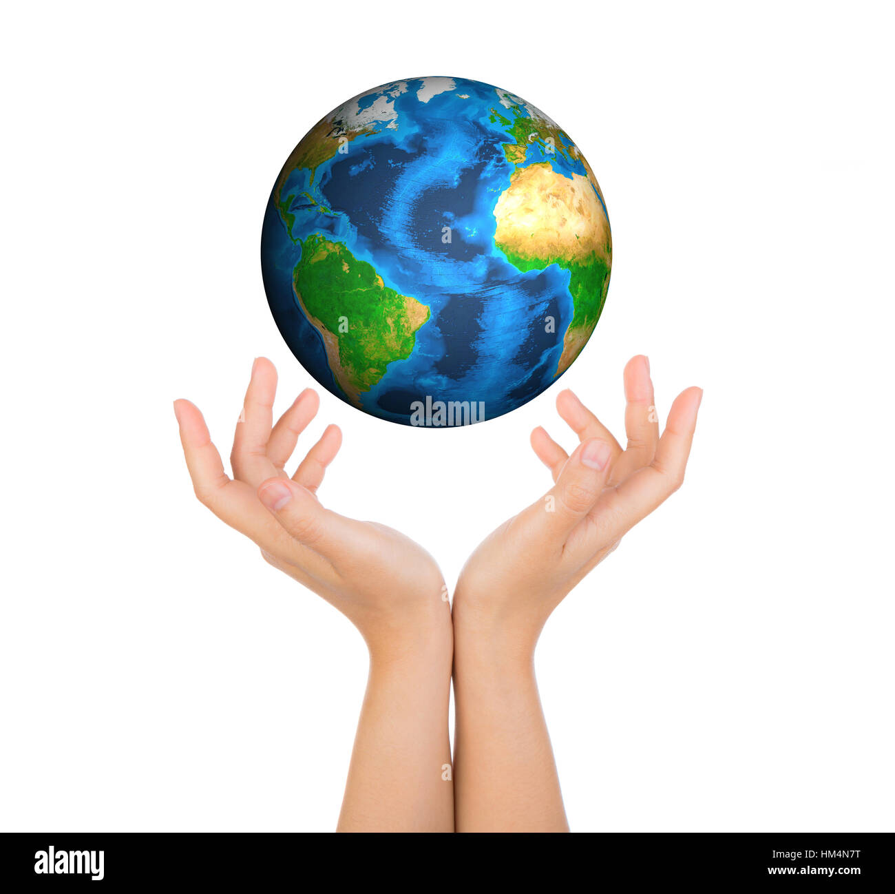 Hands with earth (Elements of this image furnished by NASA Stock Photo ...