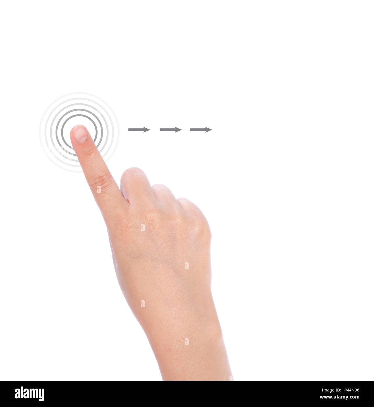 Women hand used multi-touch gestures for tablets or smart phone Stock ...