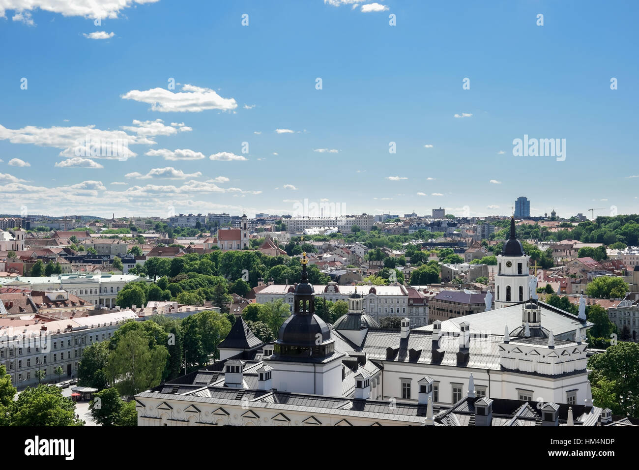 Aerial view of a town Stock Photo - Alamy
