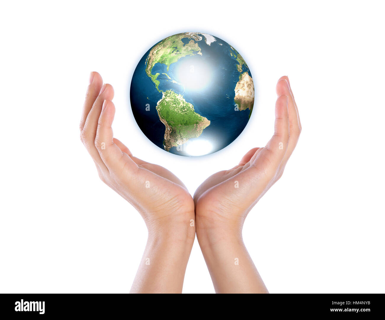 Hands with earth (Elements of this image furnished by NASA Stock Photo ...