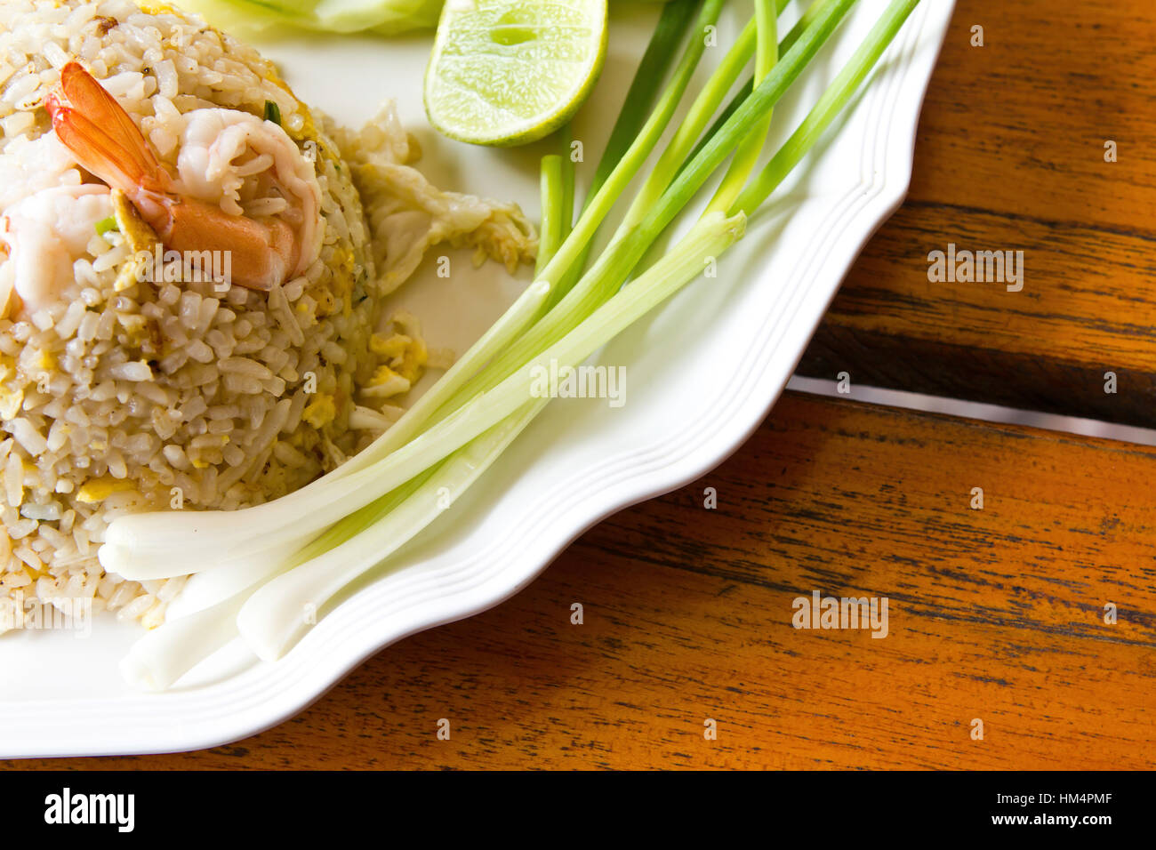 Seafood fried rice Stock Photo - Alamy
