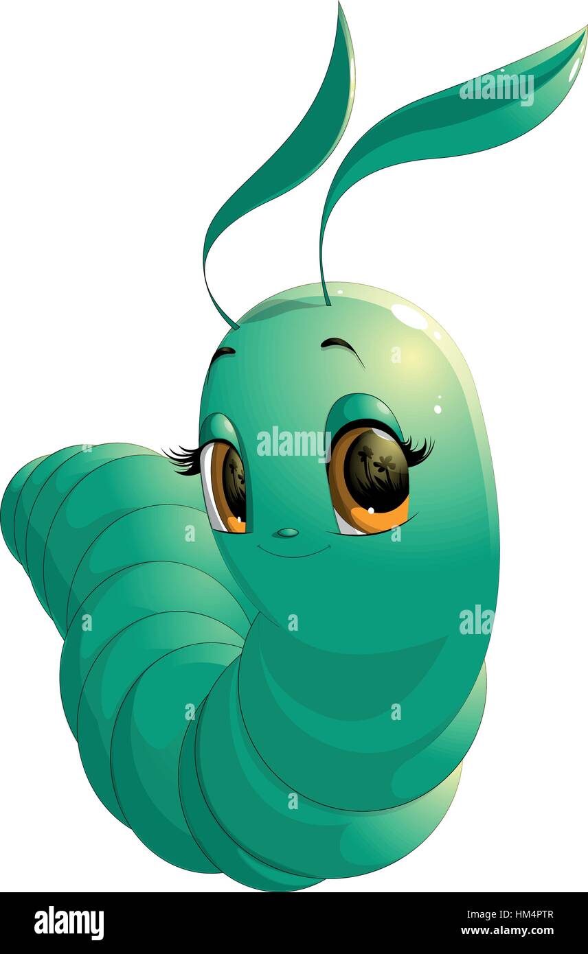 Cartoon caterpillar hi-res stock photography and images - Alamy